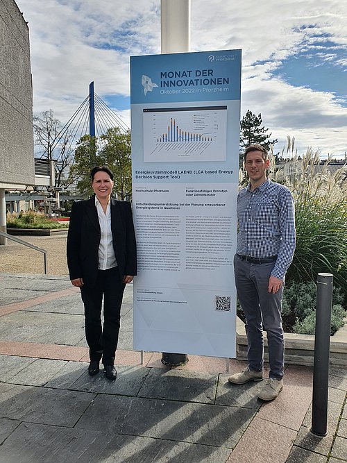 Hochschule Pforzheim - Infowände in der Innenstadt präsentieren zukunftsweisende Projekte