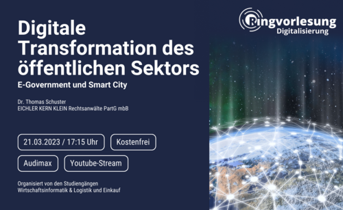 Hochschule Pforzheim - Ringvorlesung: Digitale Transformation des öffentlichen Sektors